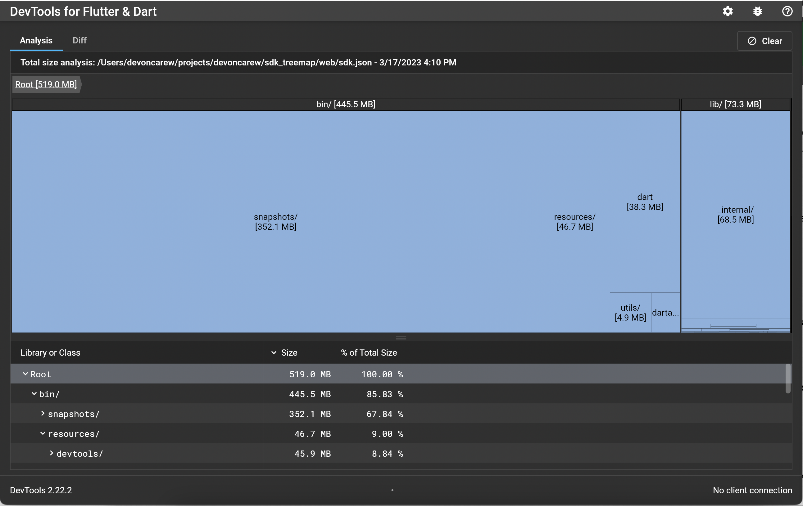 would like more of the app size page's screen real estate available to ...