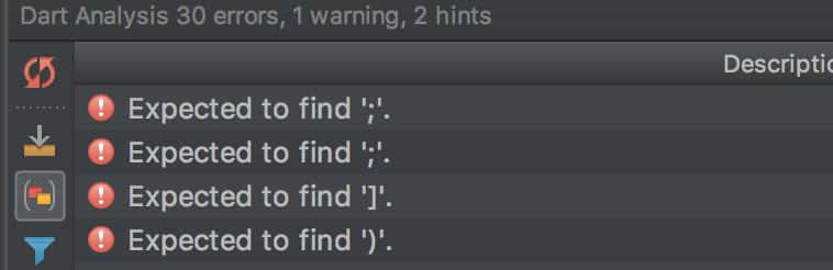 IntelliJ missing comma causes code below it to be marked as dead ...