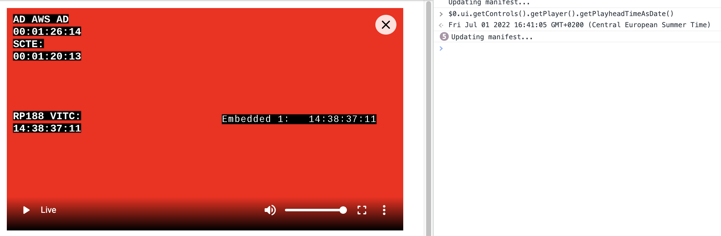 getPlayheadTimeAsDate() drift with MSE (mux.js transmux) & native ...