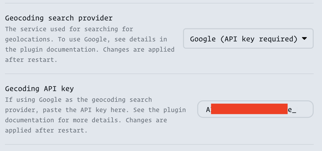 Geolocations do not appear in "Map View", but do when clicking "Show On Map" · Issue #70 · esm7 ...
