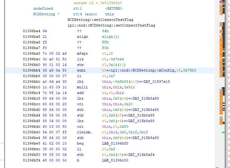 unable to disassemble stwu instruction · Issue #59 · Cuyler36/Ghidra-GameCube-Loader · GitHub