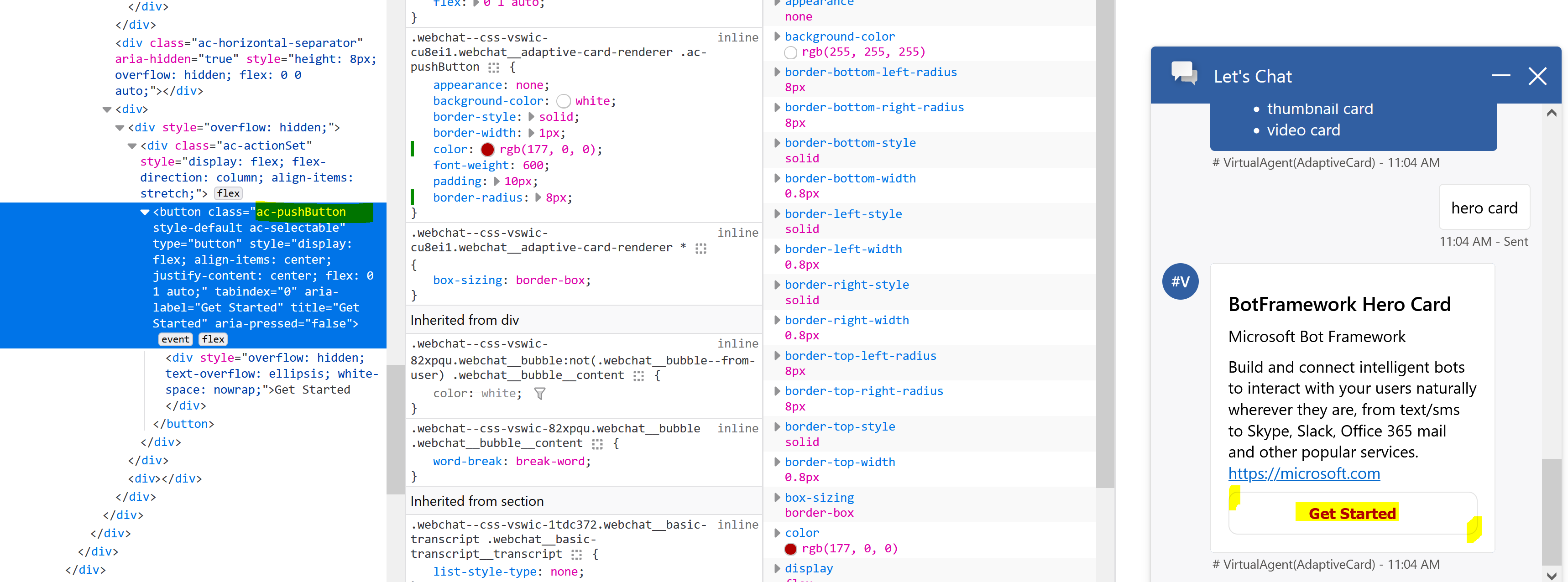 What's the right way to customize the rendering of Adaptive Cards · Issue #244 · microsoft ...
