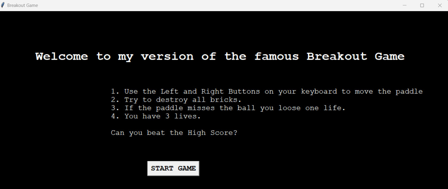 GitHub - lauraporsch/BreakoutGame: My take on the famous Breakout Game. Built with the Turtle ...