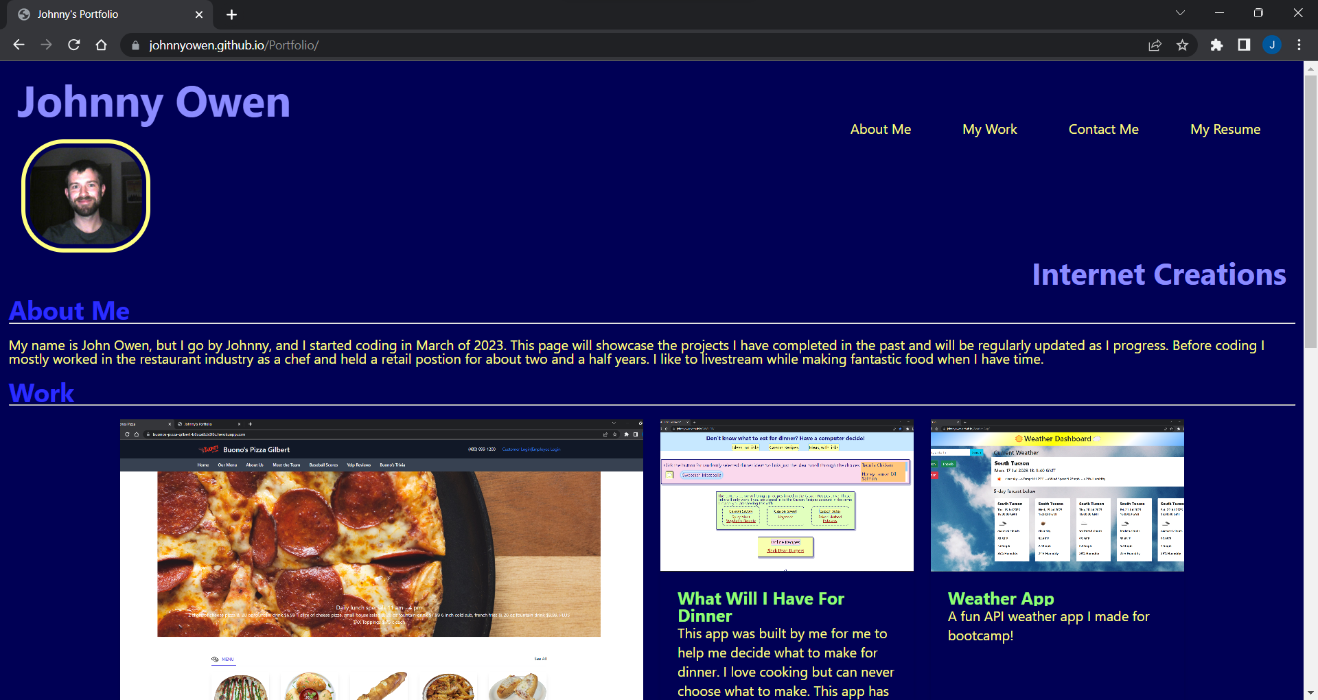 GitHub - johnnyowen/Portfolio