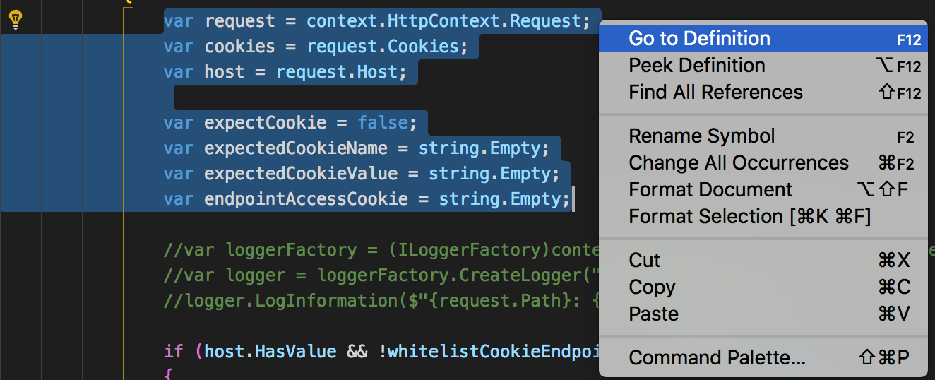 extract variable - feature request · Issue #1810 · dotnet/vscode-csharp · GitHub