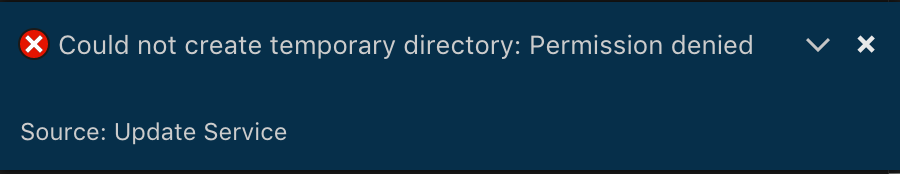 [Insiders] Could not create temporary directory: Permission denied · Issue #63869 · microsoft ...