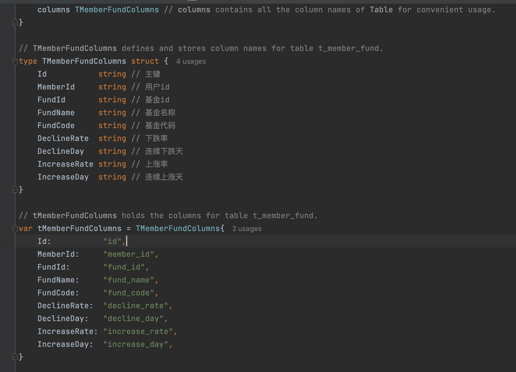 Gf Gen Dao 生成数据结体全为string · Issue 2441 · Gogf Gf · Github