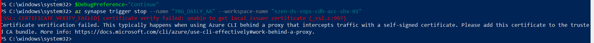 Stop-AzSynapseTrigger powershell command no longer working · Issue #22117 · Azure/azure ...