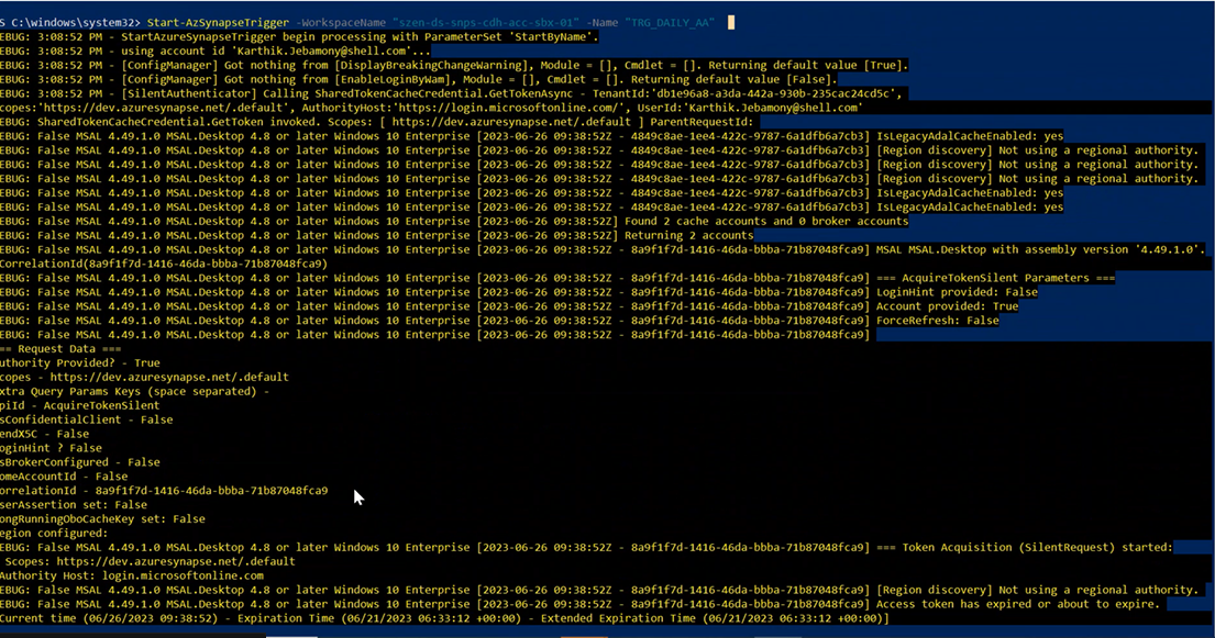 Stop-AzSynapseTrigger powershell command no longer working · Issue #22117 · Azure/azure ...