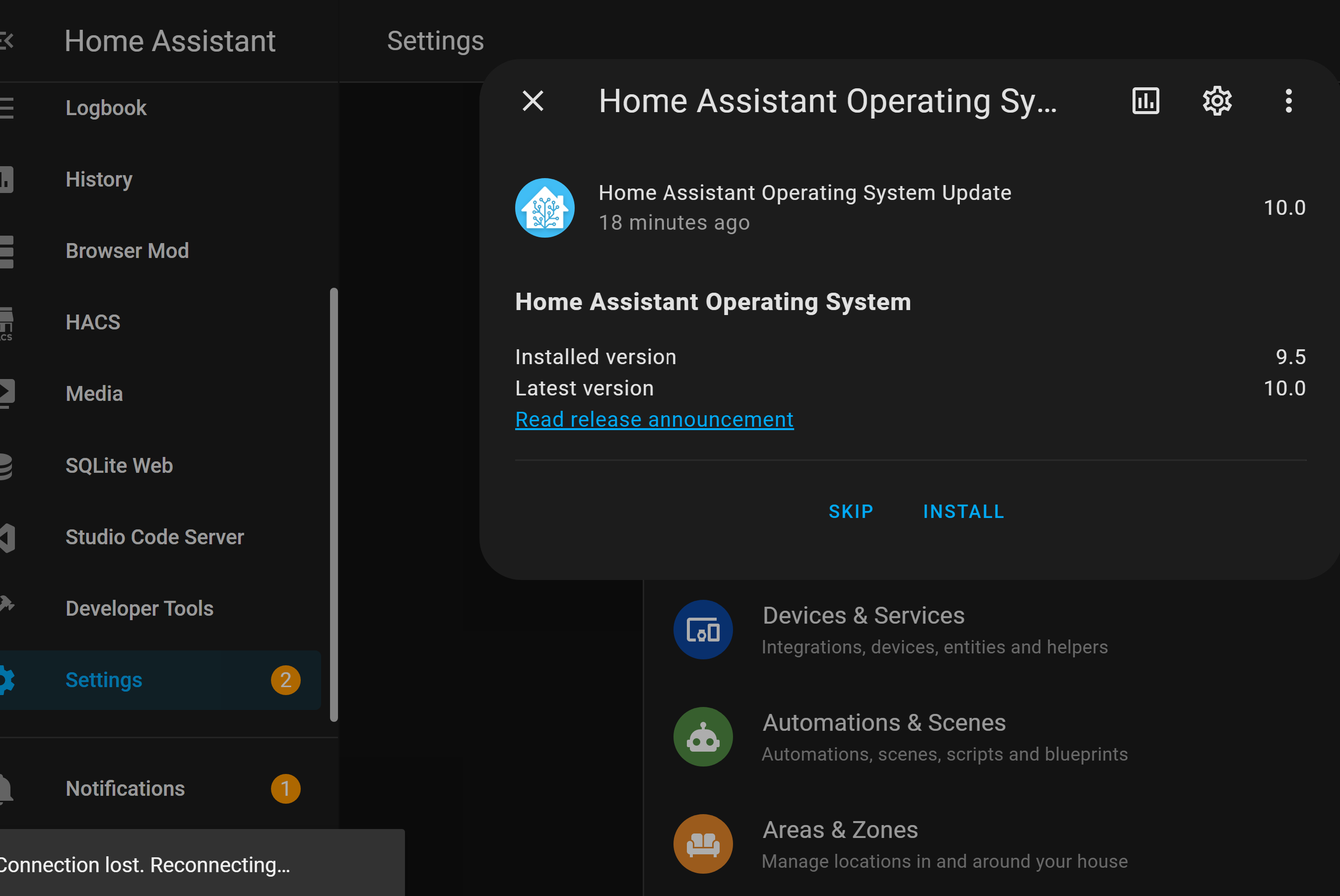 "Unsupported system - AppArmor issues" when trying to upgrade from HAOS 9.5 to HAOS 10.0 · Issue ...