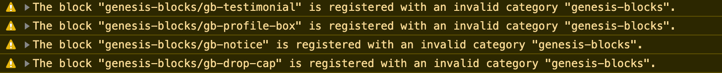 Widgets Editor: Third party blocks reported as registered with an invalid category · Issue ...