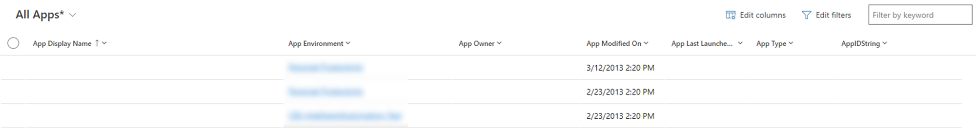 [CoE Starter Kit - BUG] Blank apps and flows inside Power Platform Admin View app · Issue #5392 ...
