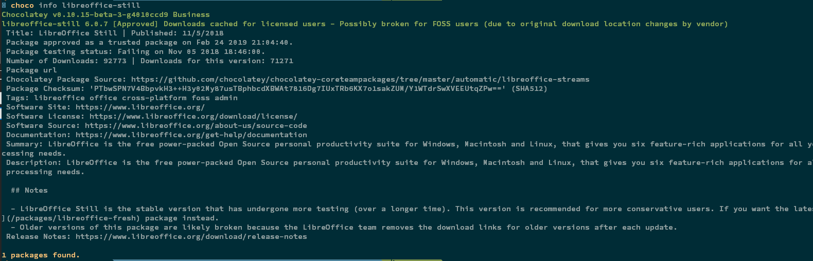 No warning for broken packages · Issue #678 · chocolatey/ChocolateyGUI ...