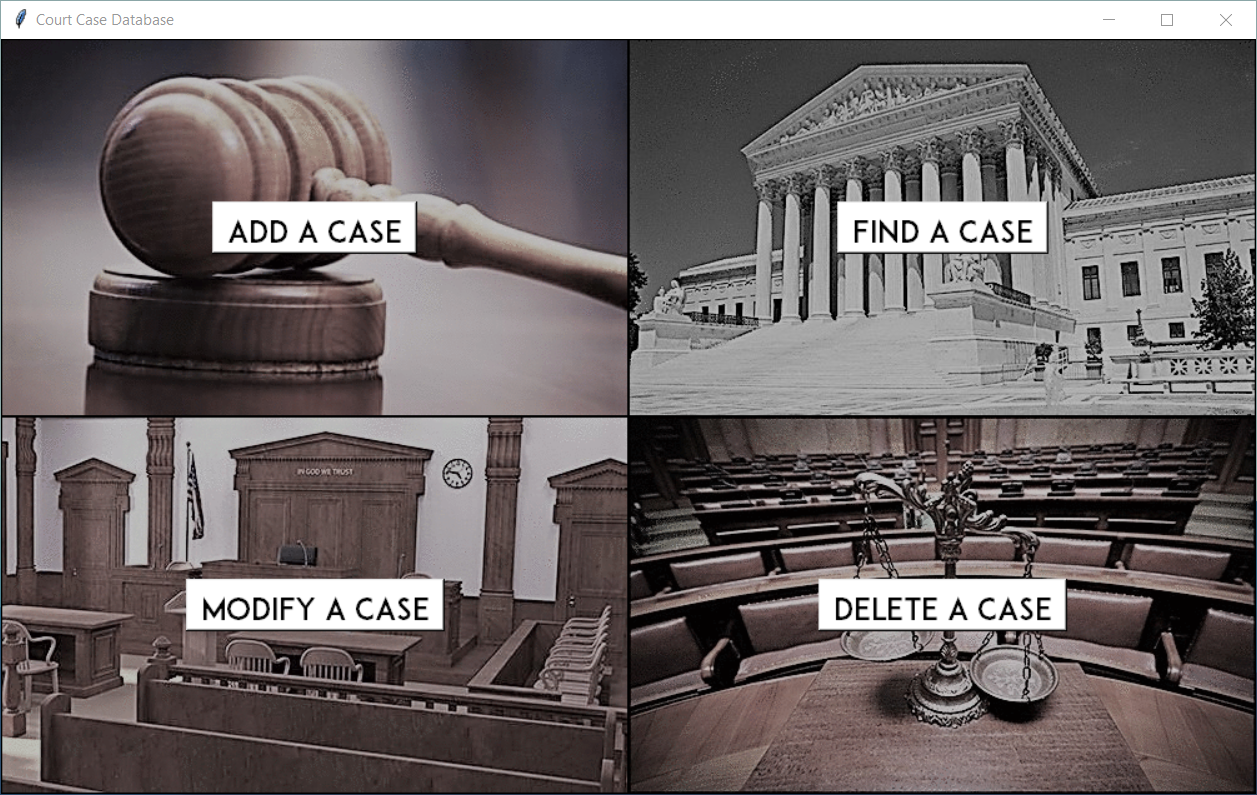 GitHub - SamPusegaonkar/CourtRoomDatabase: CourtRoom Database ...