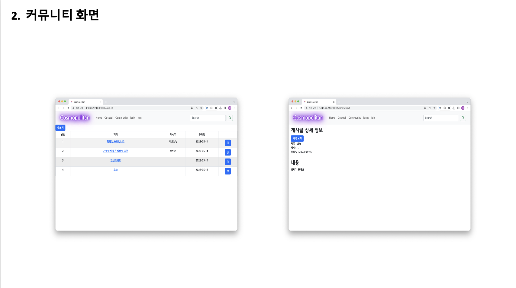 GitHub - Cosmopolitan777/Cosmopolitan: 칵테일 소개 페이지