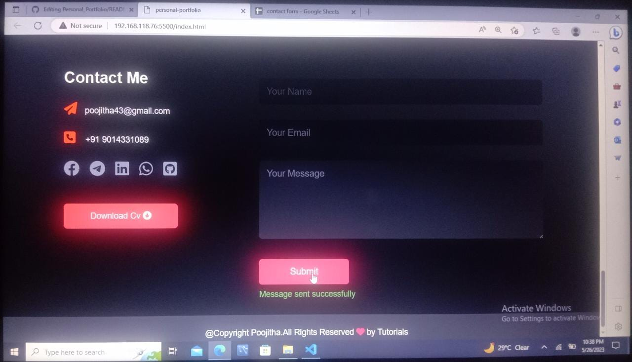 GitHub - MuddamPoojithaa/Personal_Portfolio: Hii i created My Personal-portfolio using Html and CSS