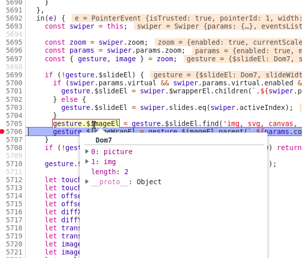 Zoom with picture tag not working as expected and javascript errors ...