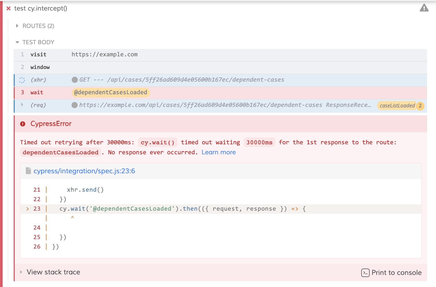 cy.intercept() glob matching issue still appears · Issue #14380 ...