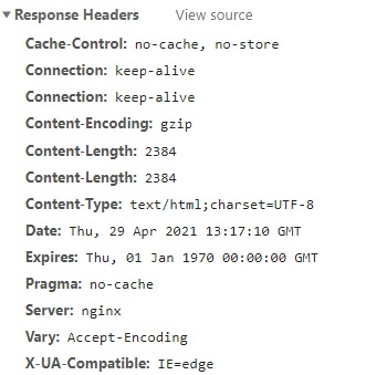 Cypress can't process Duplicated Headers from websitres: Error: Parse Error: Duplicate Content ...