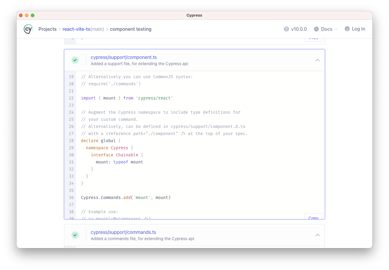 Copy button shouldn't be in scrollable content, should be statically in bottom righthand corner ...