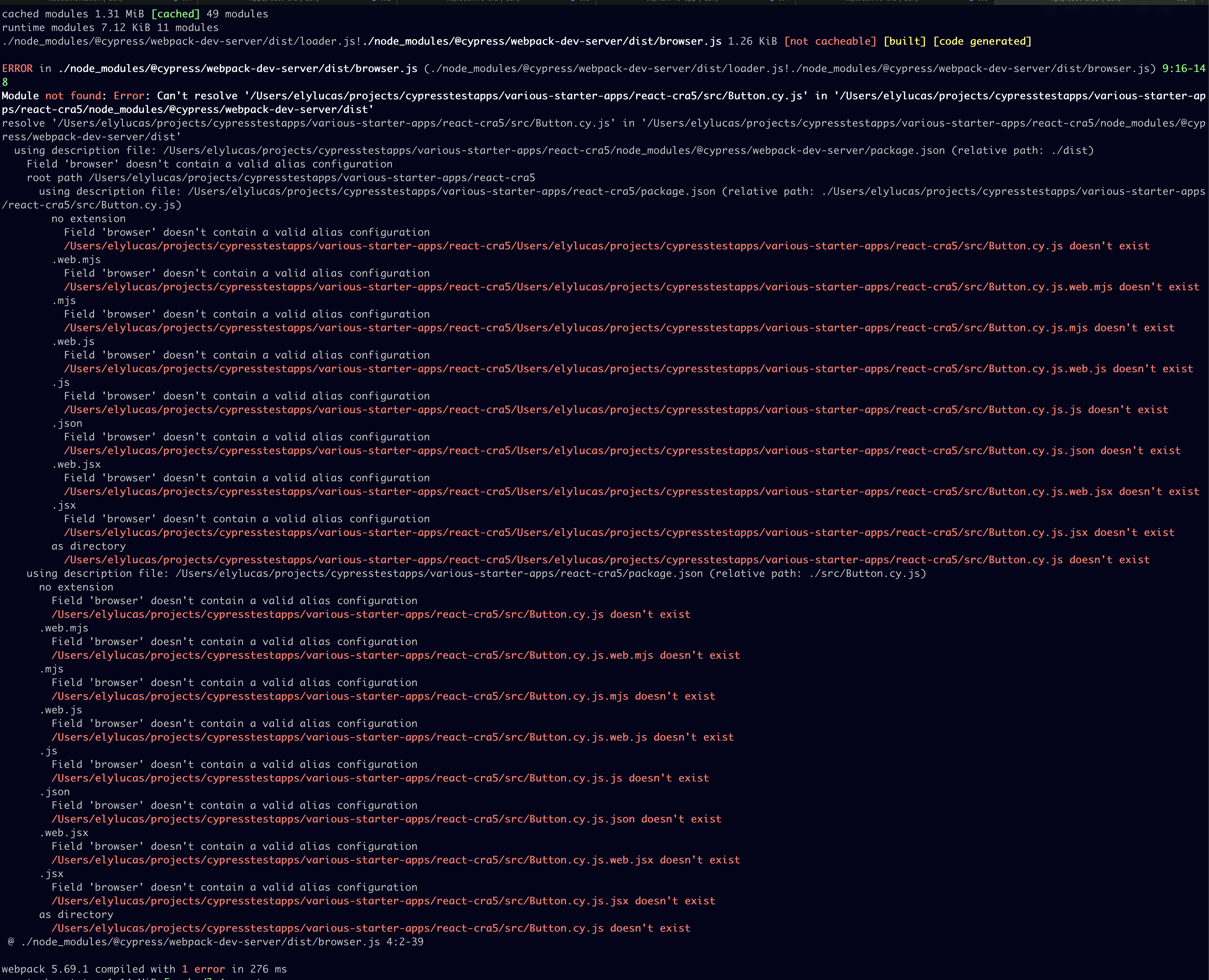 Deleting A Test From The Filesystem Causes An Error In The Console · Issue 21754 · Cypress Io 7472