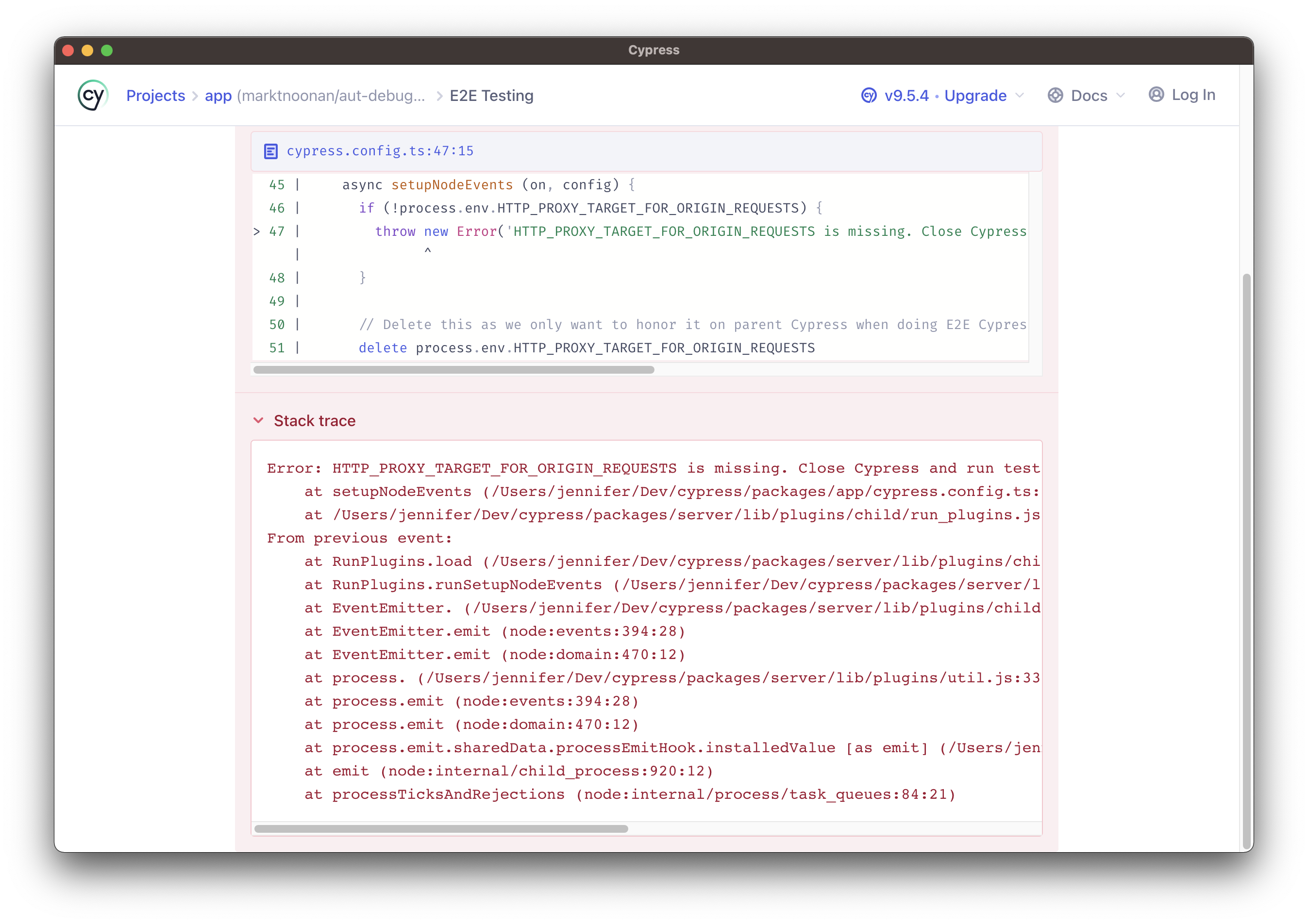 Add Padding Bottom To Config Error Page In Launchpad · Issue 22136 · Cypress Iocypress · Github