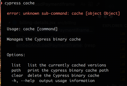 Improve cypress cache CLI messaging · Issue #2589 · cypress-io/cypress · GitHub