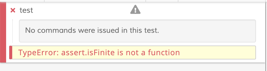 assert.isFinite() is not a function · Issue #5669 · cypress-io/cypress ...