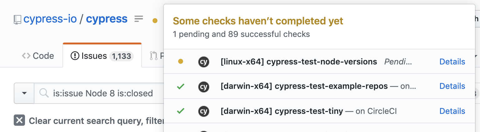 Tests Against Cypress Test Node Versions Not Properly Failing In Repo · Issue 6559 · Cypress