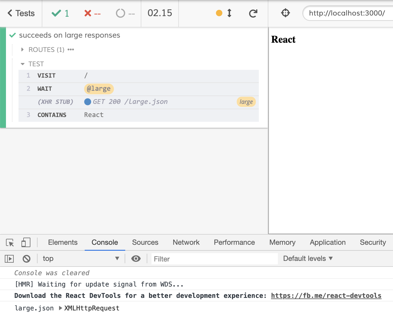 Stubbing Large Json Responses Fails In Ui Runner · Issue 8164 · Cypress Iocypress · Github