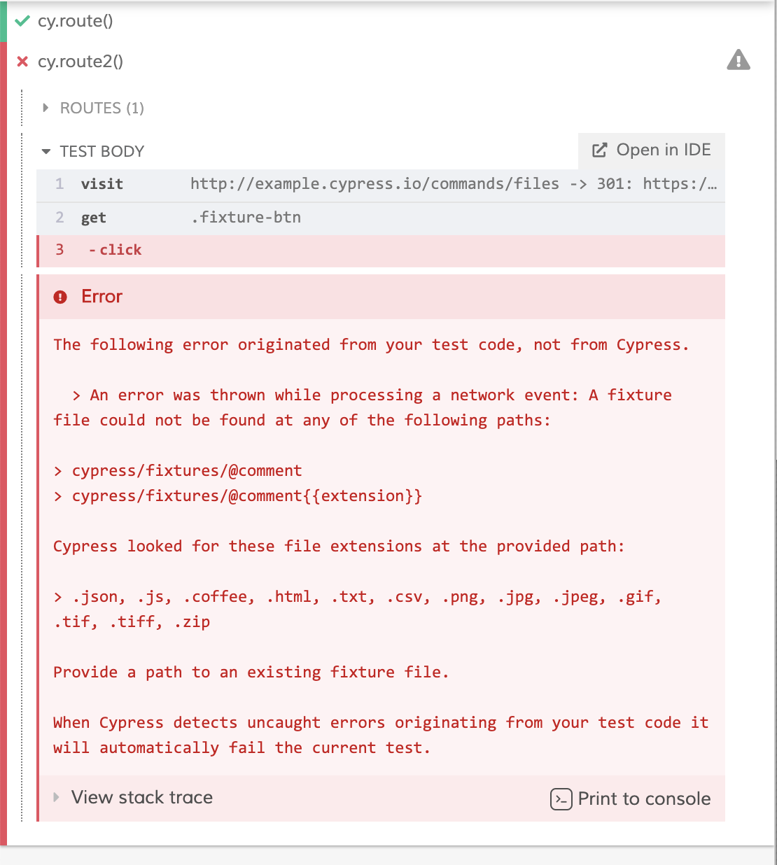 cy.route2() with aliased fixture · Issue #9025 · cypress-io/cypress ...