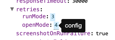 Incorrect config values shows for retries in App Settings Page when set from plugins file ...