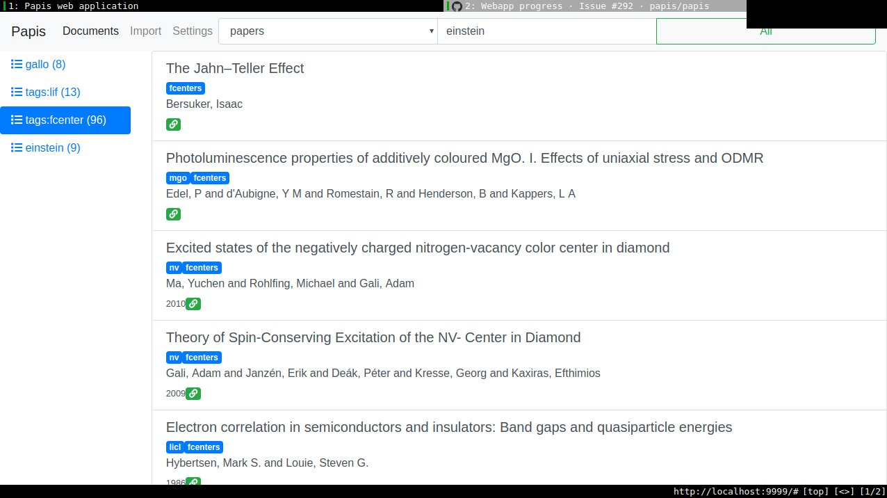 Webapp progress · Issue #292 · papis/papis · GitHub