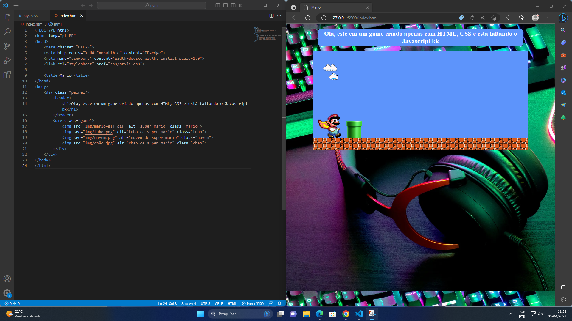 GitHub - GuilhermeMat/Projeto-Mario-HTML-CSS-JS
