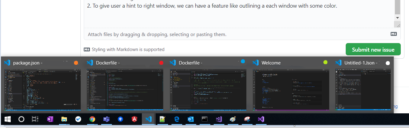 There can optional color indication that user can make his own color ...