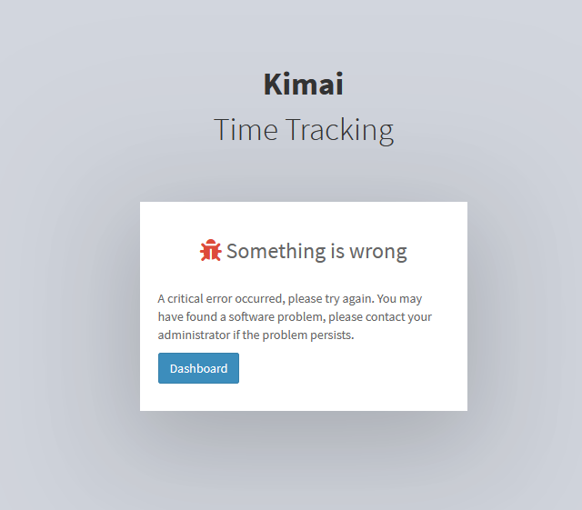 Error 500 after updating to 1.7 · Issue #1399 · kimai/kimai · GitHub