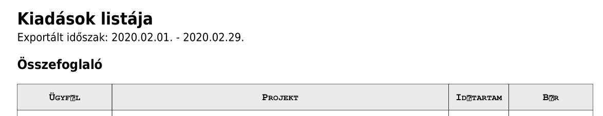 character problems in export PDF table header · Issue #1433 · kimai/kimai · GitHub