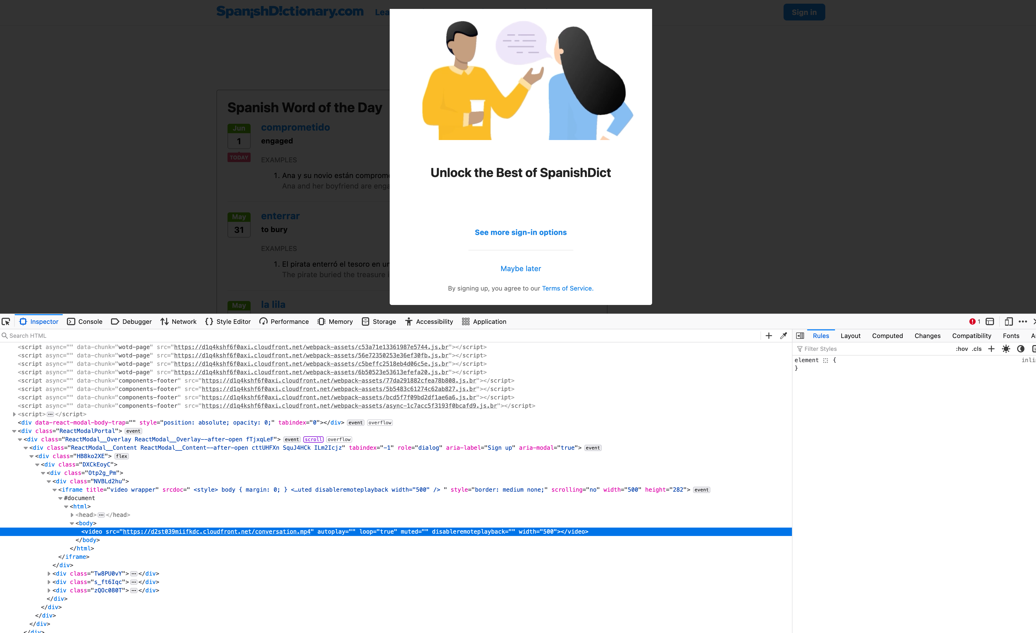 spanishdict.com: nuisance · Issue #18341 · uBlockOrigin/uAssets · GitHub