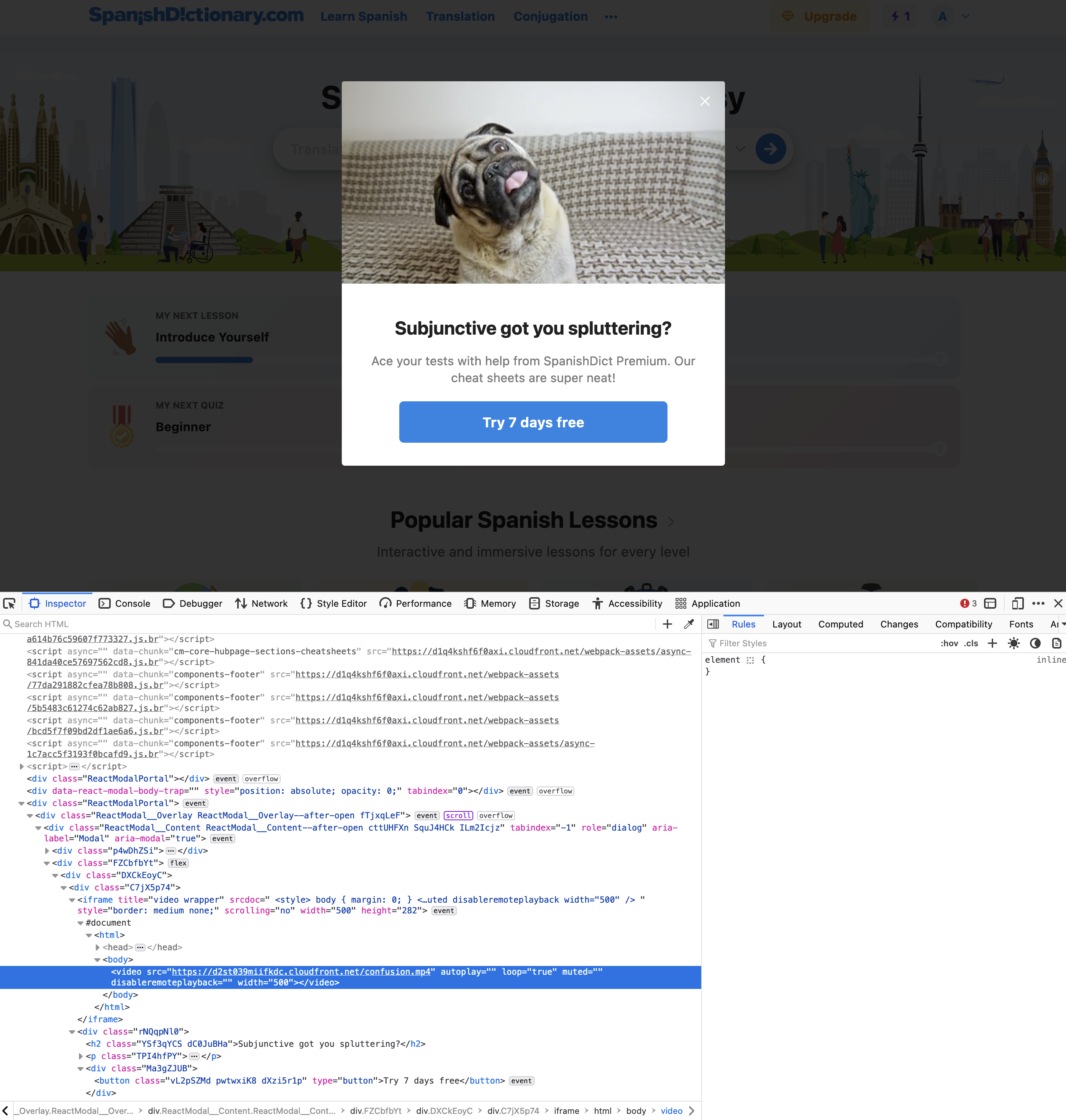 spanishdict.com: nuisance · Issue #18342 · uBlockOrigin/uAssets · GitHub