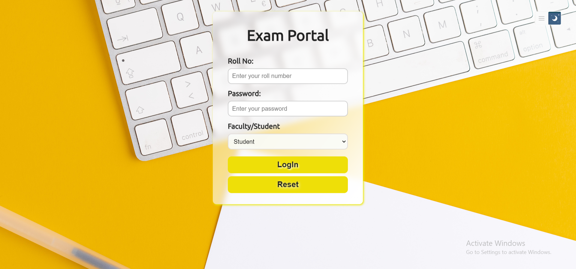 GitHub - VSH30/Exam-Portal: Software/Website for Online Examination and Result management System