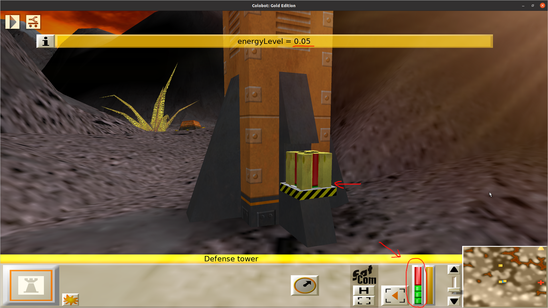 DefenseTower with NuclearCell shows 10 times more energy on panel ...