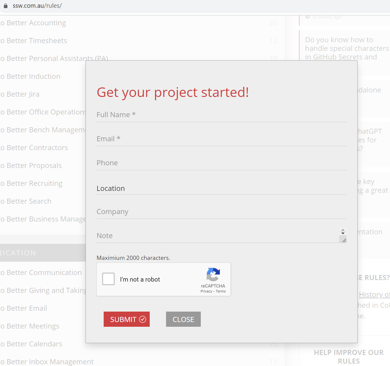 🐛Create lead - Update old endpoint to new one · Issue #1084 · SSWConsulting/SSW.Rules · GitHub