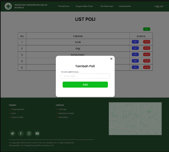 [S1 - PBI5] Membuat halaman create poli · Issue #5 · SI-RPL-2023/SI4408_F_SIGMA-HEALTH · GitHub