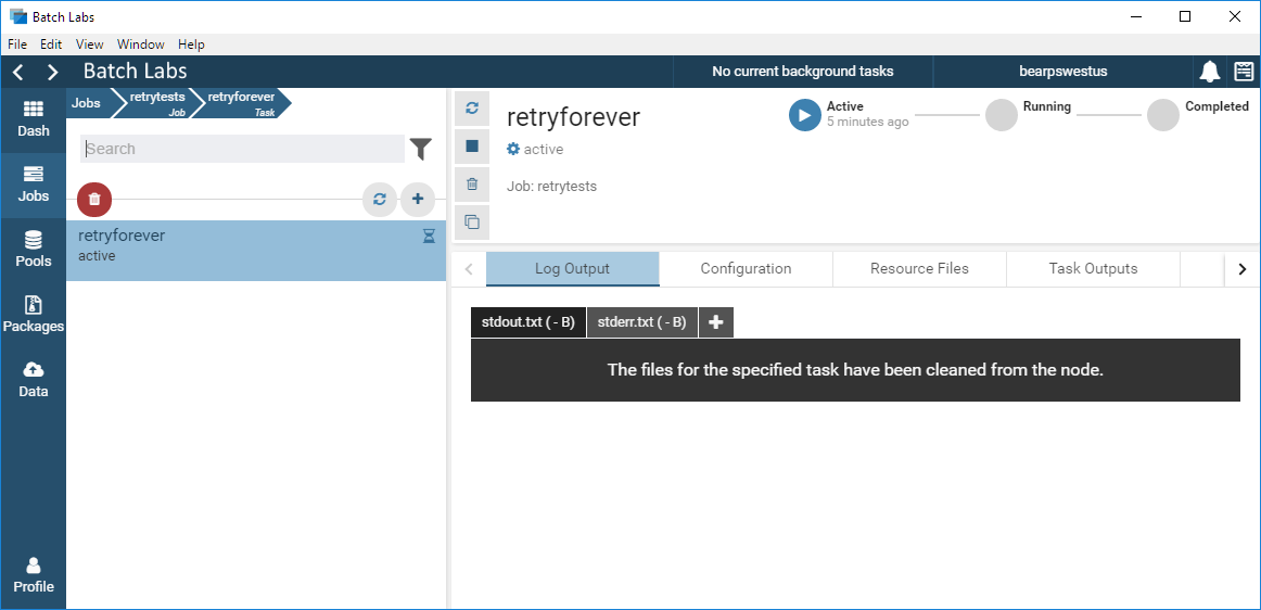 Misleading message "The files for the specified task have been cleaned from the node." · Issue ...