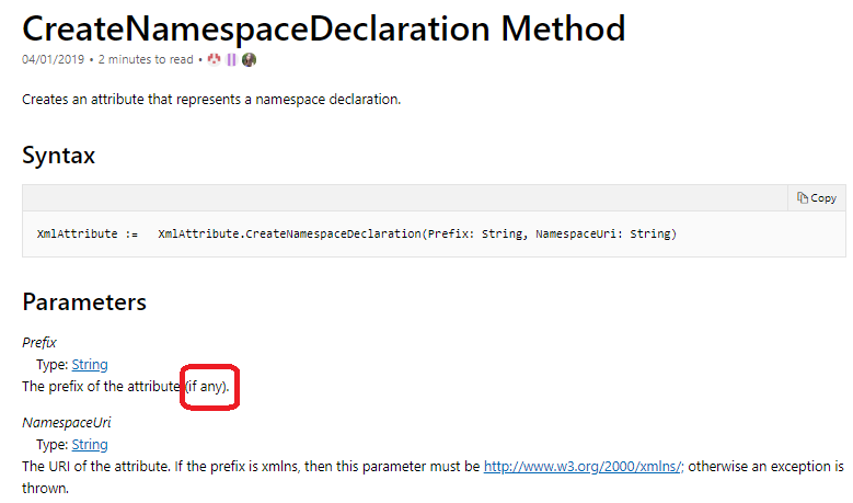 Error Creating A Namespace Without Prefix · Issue 5184 · Microsoftal · Github