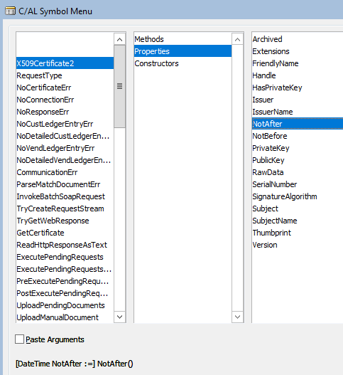 Access To A Digital Certificate Properties · Issue 5412 · Microsoftal · Github 4221