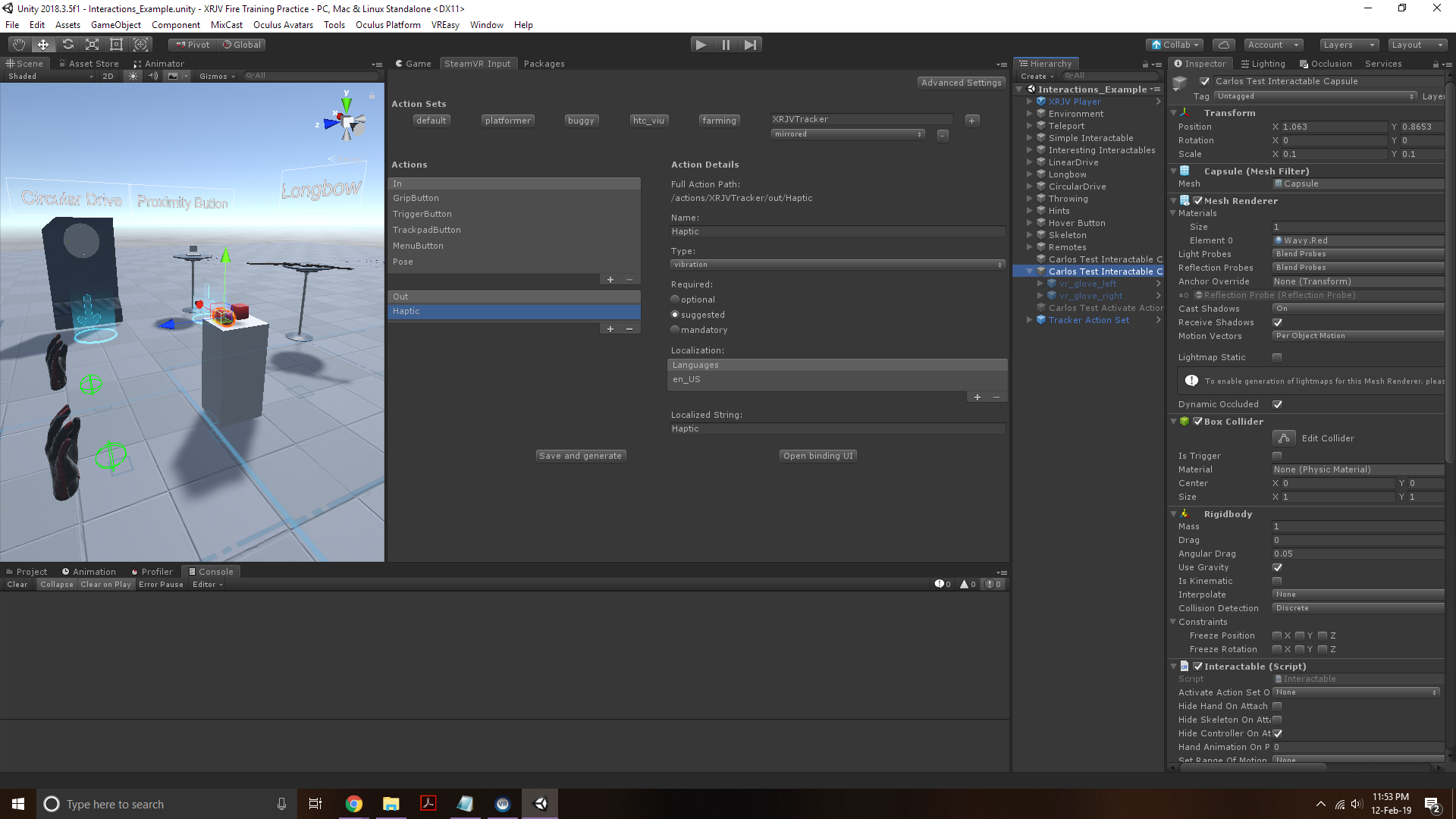 Using 2 Controllers + 2 Trackers In Hand and Missing Actions · Issue #152 · ValveSoftware ...
