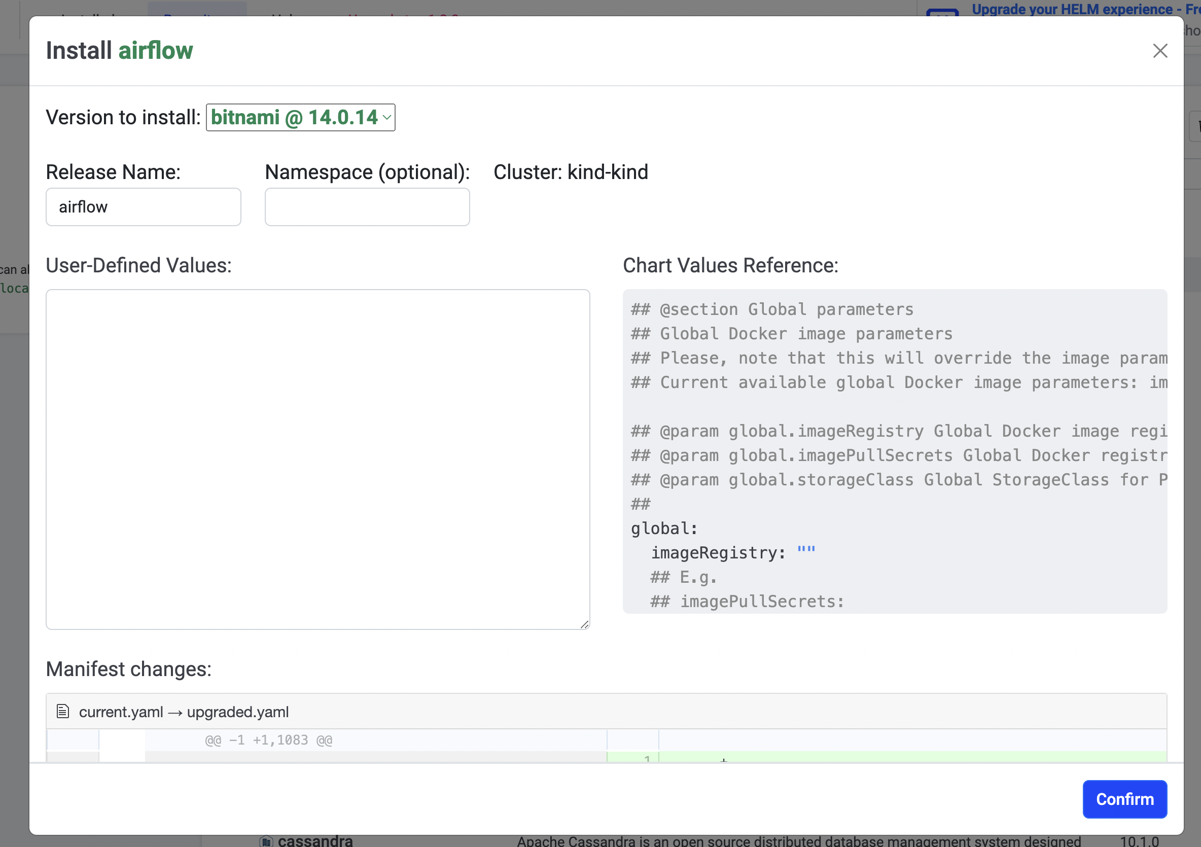 UI - General - Install Modal · Issue #259 · komodorio/helm-dashboard · GitHub