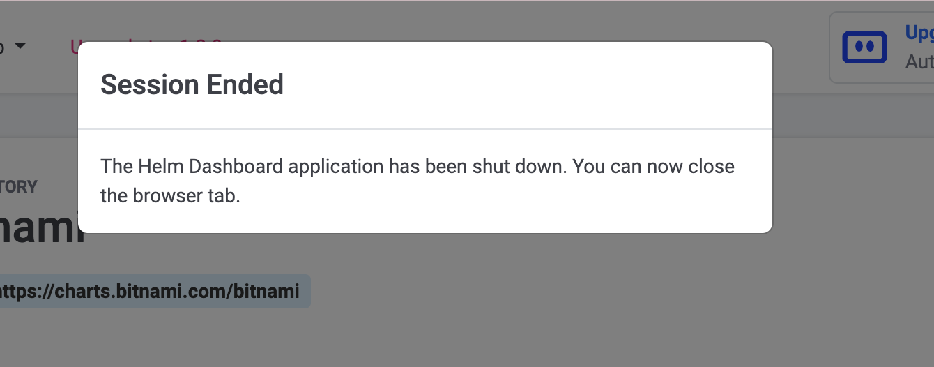 UI - General - Shutdown modal · Issue #260 · komodorio/helm-dashboard · GitHub