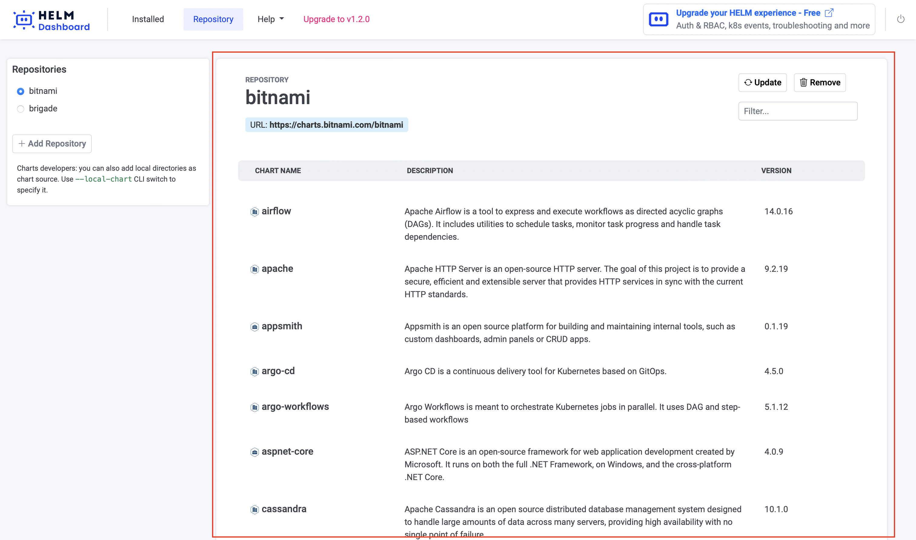 Repository Page - Repository view · Issue #288 · komodorio/helm-dashboard · GitHub